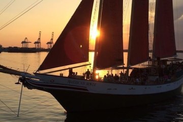 Sunset Cruise Norfolk VA | American Rover Sailing Cruises